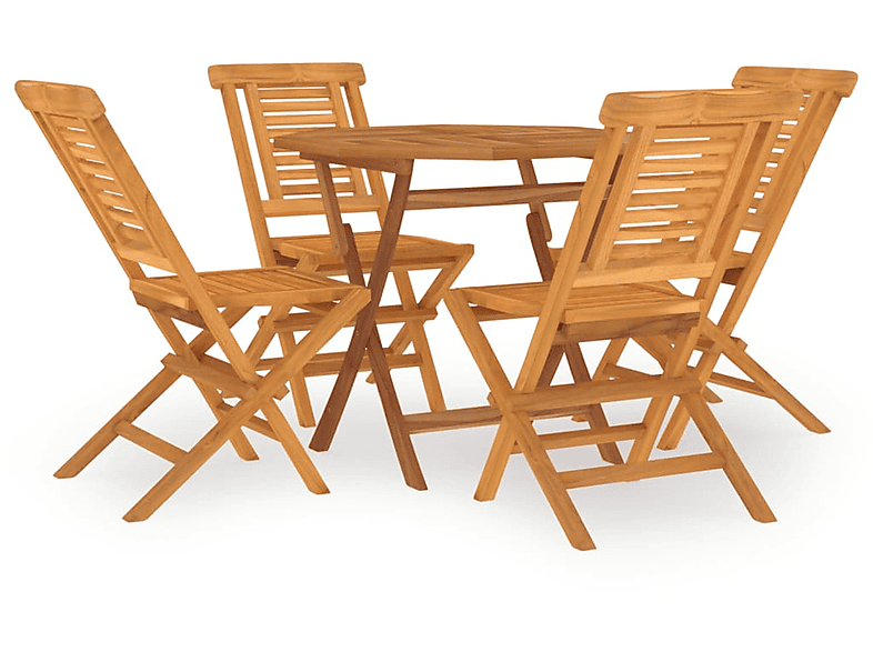 VIDAXL 3155025 Gartentisch- und Stuhlset, Braun | MediaMarkt