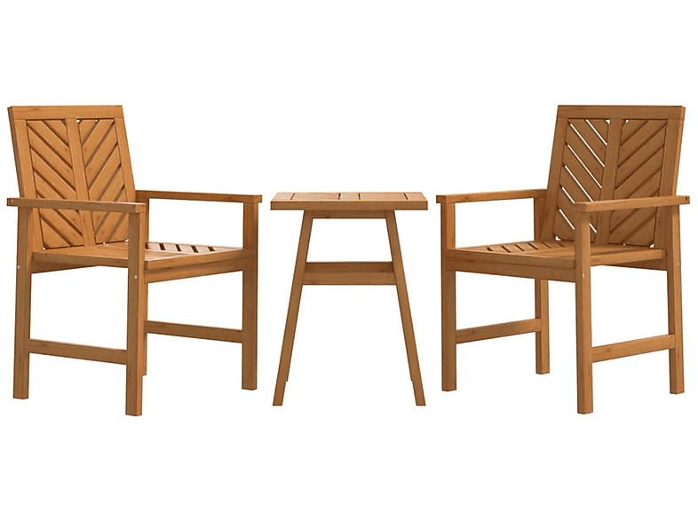 VIDAXL 362230 Gartentisch- und Stuhlset, Braun | MediaMarkt