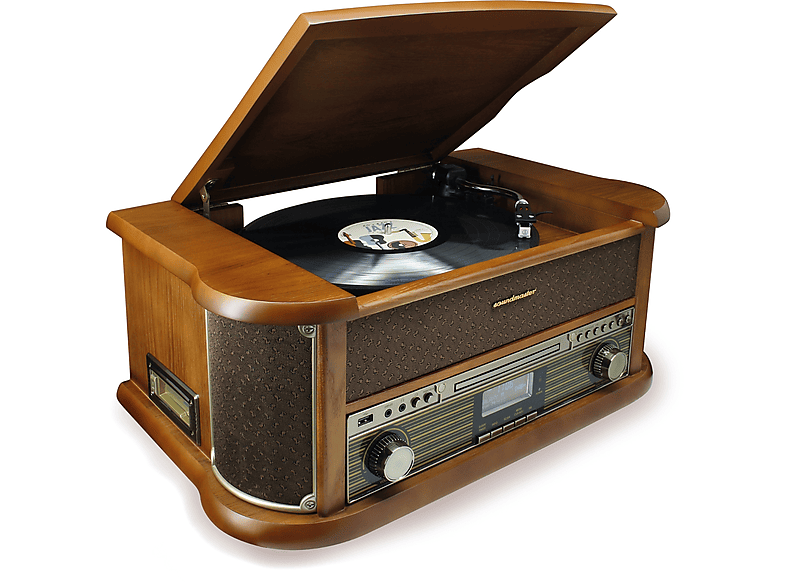 SOUNDMASTER NR566BR Plattenspieler (Braun) | MediaMarkt