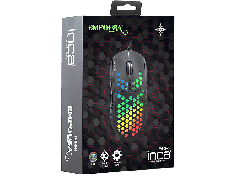 INCA INCA-6 Muis Zwart | MediaMarkt