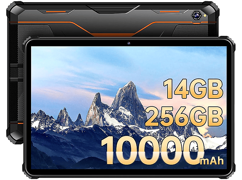 Tablet - OUKITEL RT5, Naranja, 256 GB, 10,1 ", 8 GB RAM, MediaTek ...