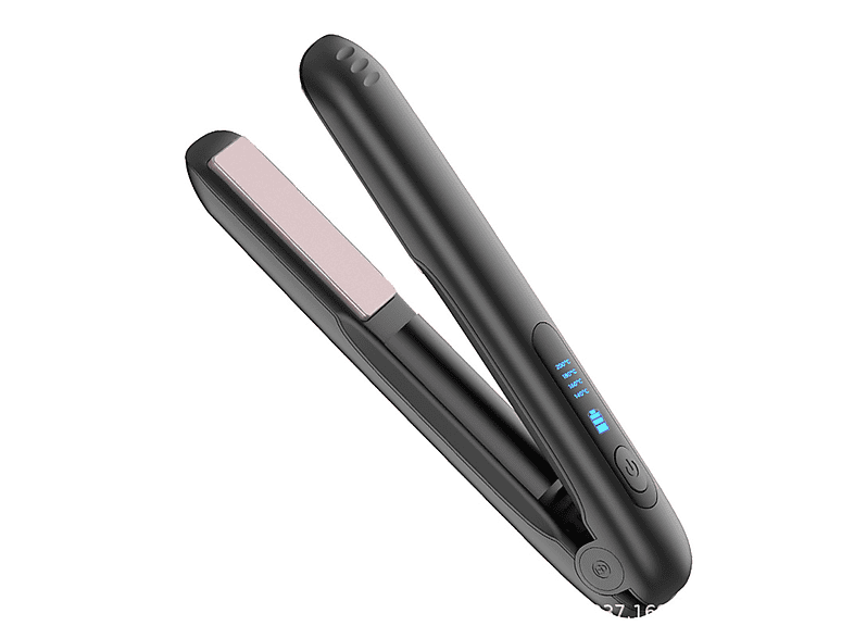 SYNTEK Haarglätter schwarz usb wiederaufladbar drahtlos gerade und ...