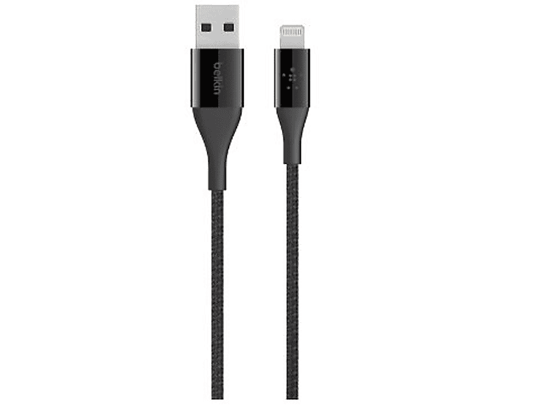 BELKIN F8J207BT04-BLK DURATEK LIGHTNING-KABEL SCHWARZ, Ladekabel, 1,2 m ...