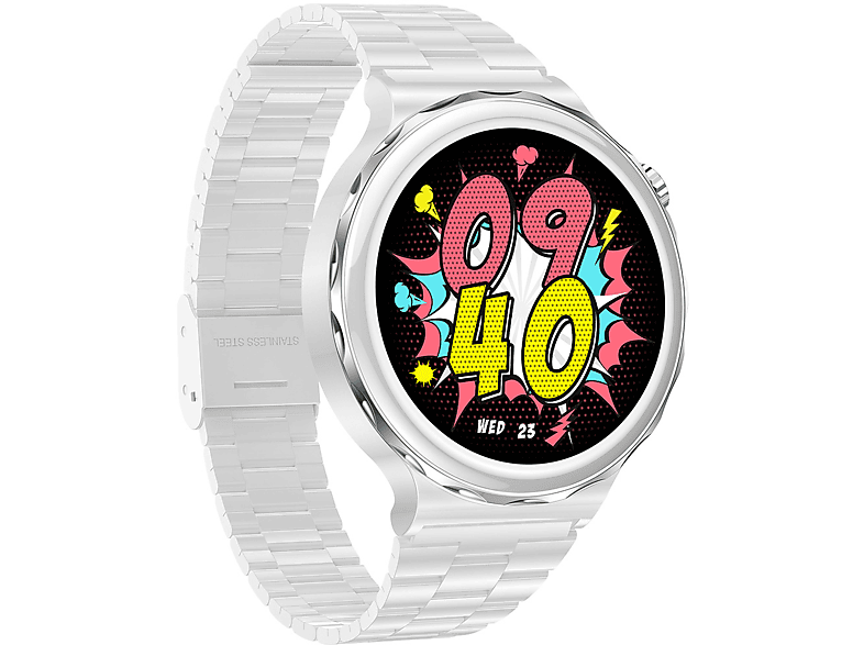 Smartwatch | SYNTEK Smartwatch Blanco Pantalla HD AMOLED Conmutación ...