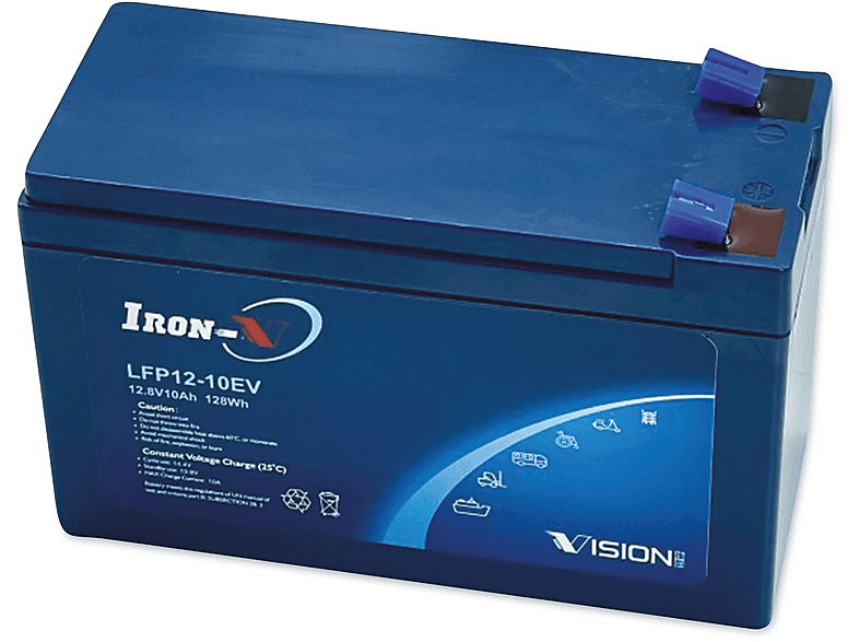 VISION LiFePO4-Akku, LFP1210, 12V/10000mAh Lithium-Ferrophosphat ...
