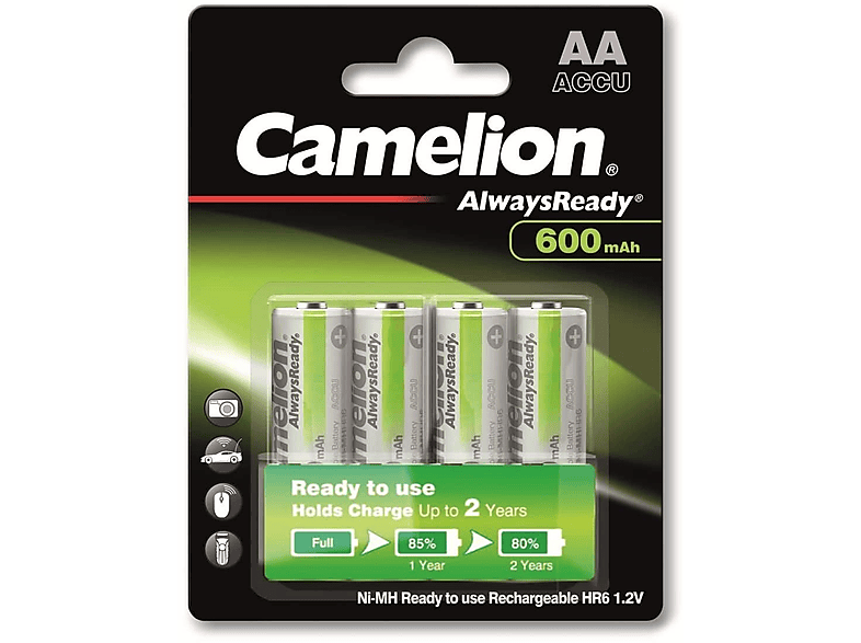 Camelion Aa Mignon Lr6 Hr6 Nimh Akku Mit 1 2v 600mah In Nimh