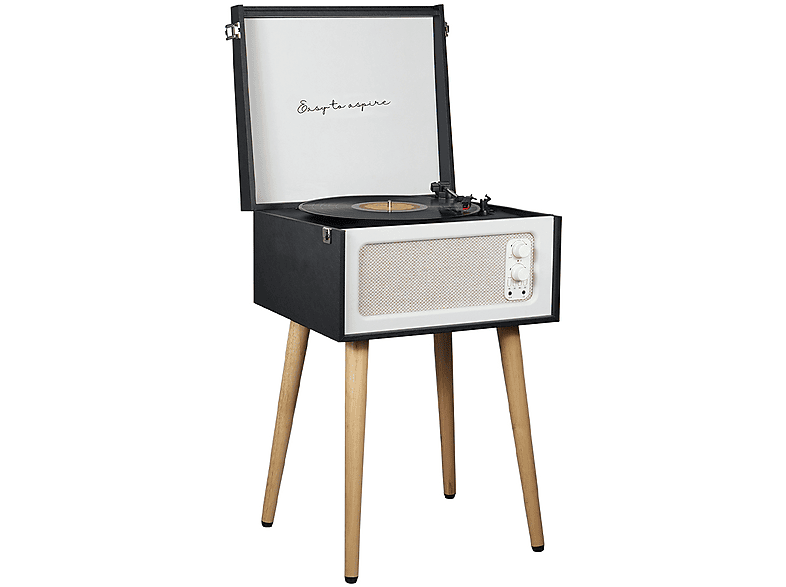 PRIXTON Detroit Vintage Vinyl-Plattenspieler Schwarz | MediaMarkt