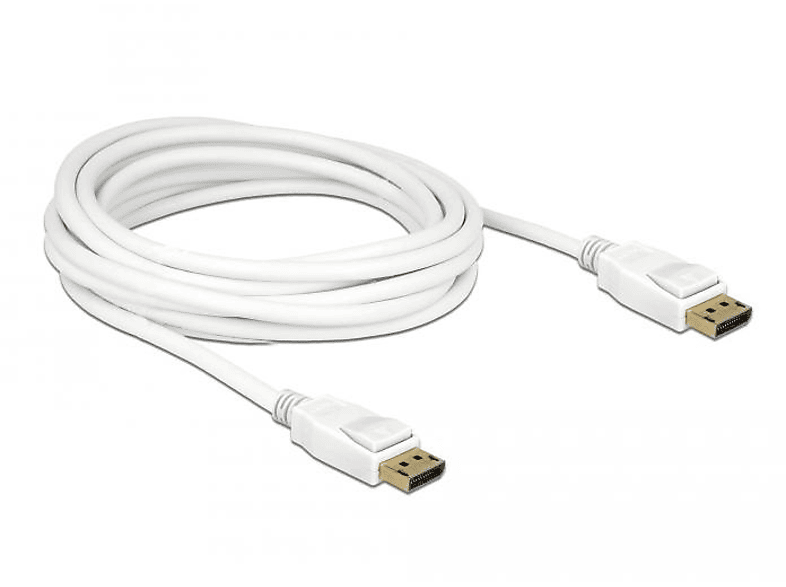 DELOCK DELOCK Displayport Kabel DP - DP St/St 5.00m weiß 4K Multimedia ...