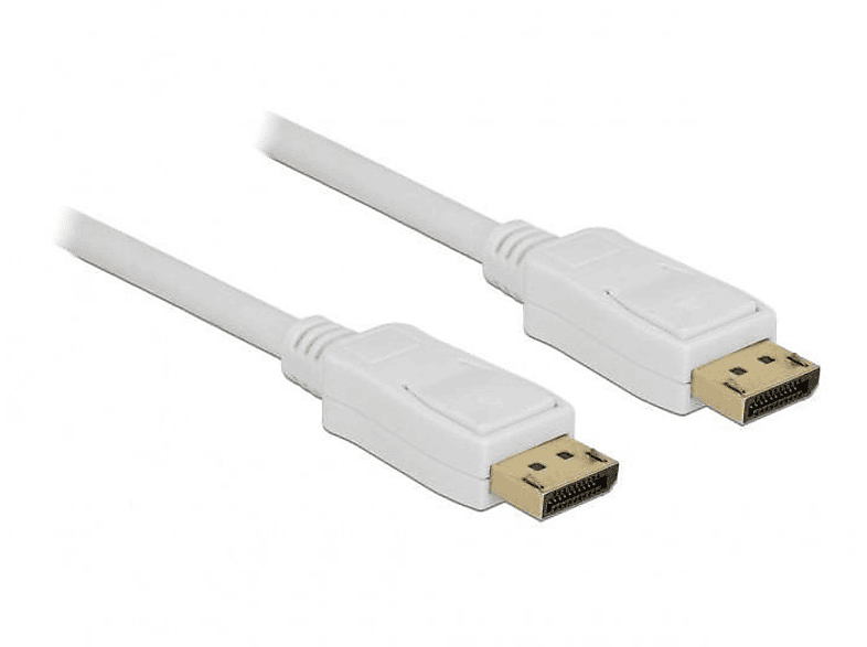 DELOCK DELOCK Displayport Kabel DP - DP St/St 2.00m weiß 4K Multimedia ...