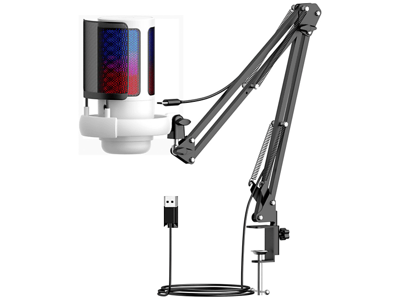 BYTELIKE Gaming-Mikrofon USB-Mikrofon kann für Live-Gesangsaufnahmen ...