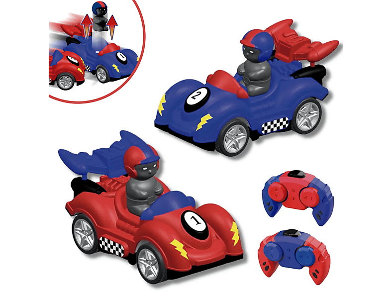 STARLYF Bump Buggies | Autoscooter Ferngesteuerte Fahrzeuge rot/blau ...