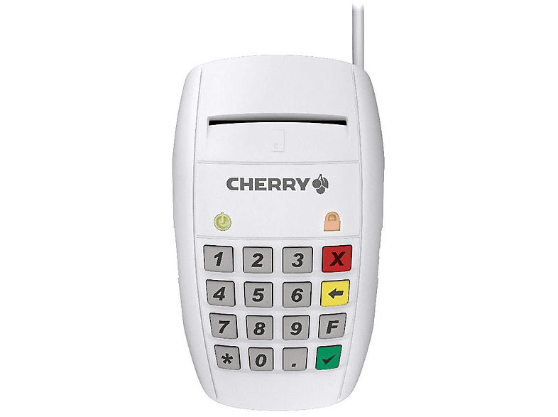CHERRY Smart Terminal ST-2100 Kartenlesegerät, weiß Smart Card Reader ...