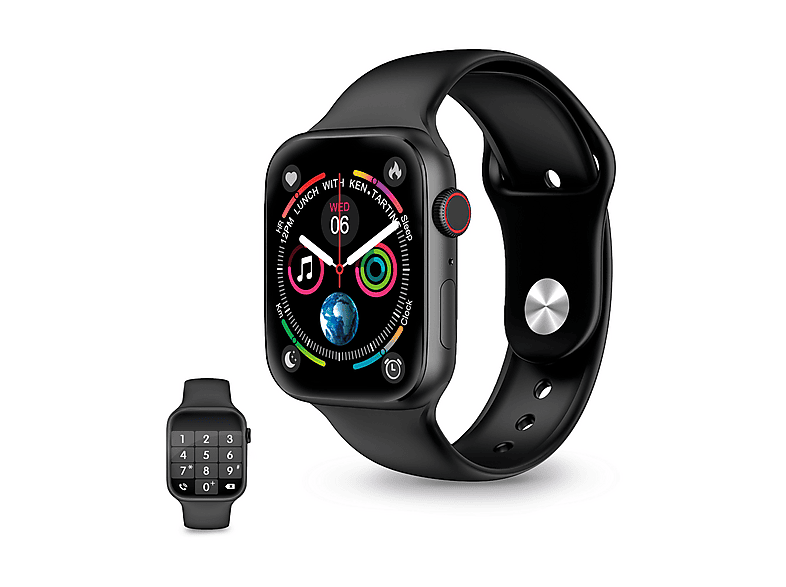 Smartwatch | KSIX Urban 4, 2,75 x 2,2 cm, Aleación de aluminio, Negro ...