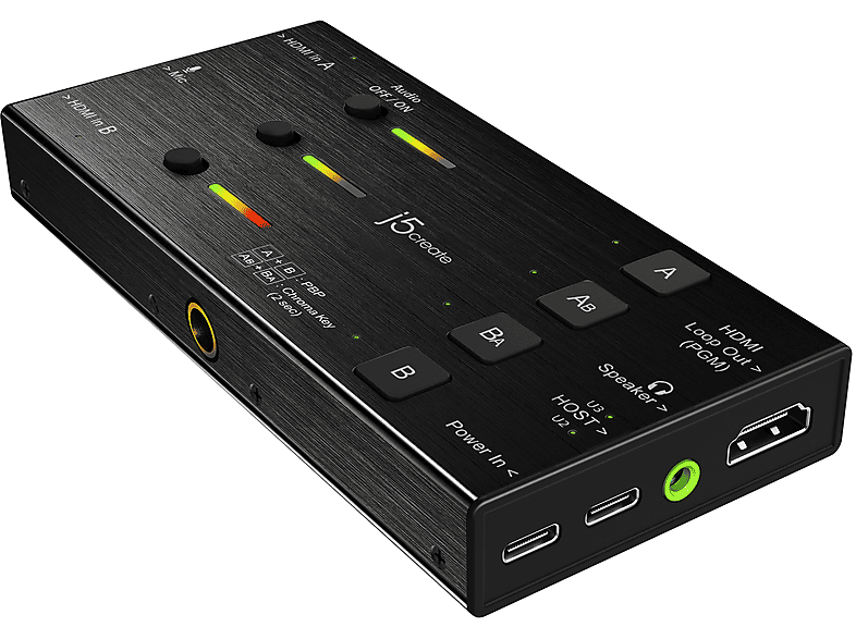 Capturadora de vídeo | JVA06-N HDMI dual J5CREATE, Negro | MediaMarkt