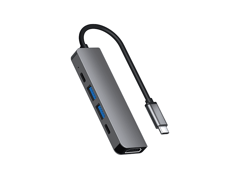 ROLIO 4K HDMI Universal, USB-C Hub, Space Grau | MediaMarkt