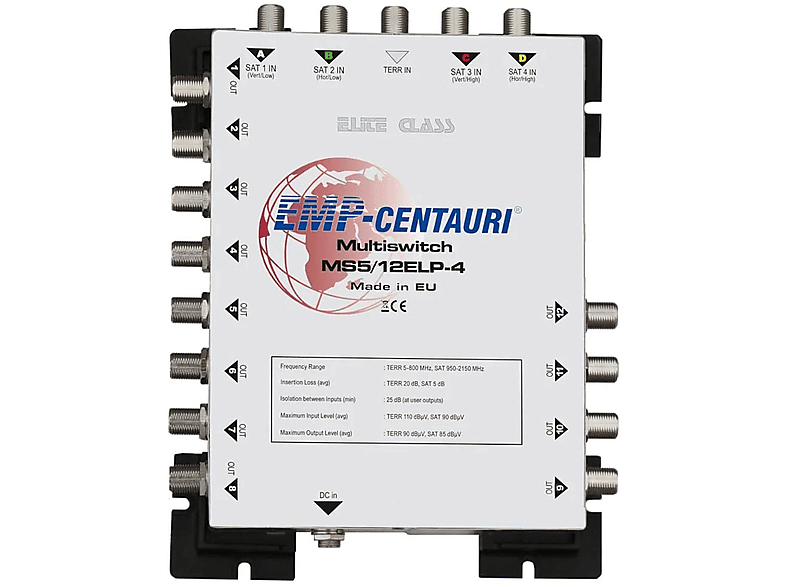 EMP CENTAURI MS 5/12 ELP-4 E-Lite Class Stromlos Sat Multischalter ...