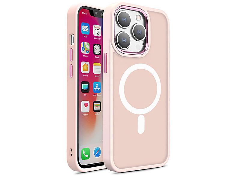 COFI Matte MagSafe Color Hülle, Backcover, Apple, iPhone 15 Plus, Rosa | MediaMarkt