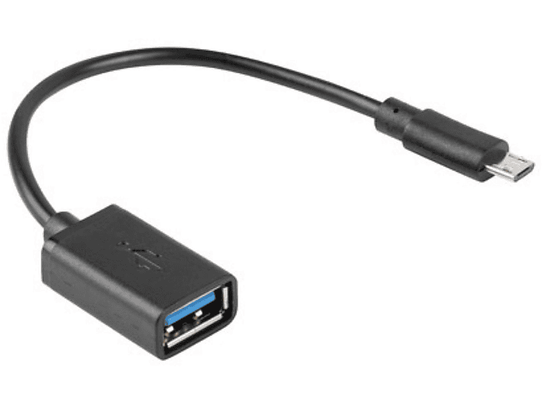 CAVO USB LANBERG 2.0 da Micro-USB A Maschio a USB A Femmina 0,15 m ...
