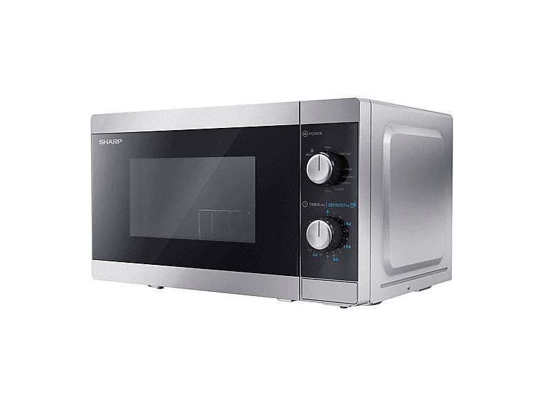 Microondas - SHARP YC-MG01ES, 800 W, 5 potencia, 20 l, Negro | MediaMarkt