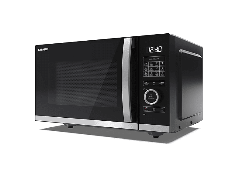 SHARP QG234AEB, Mikrowelle (900 Watt, 23 l Garraum-Volumen, Grillfunktion) | MediaMarkt