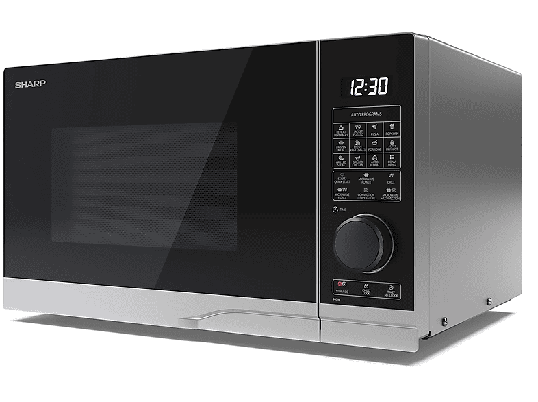 SHARP PC284AES, Mikrowelle (900 Watt, 28 l Garraum-Volumen, Grillfunktion, Heißluftfunktion ...