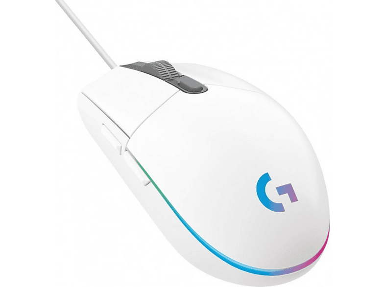LOGITECH G G102 Lightsync Maus, Weiß | SATURN