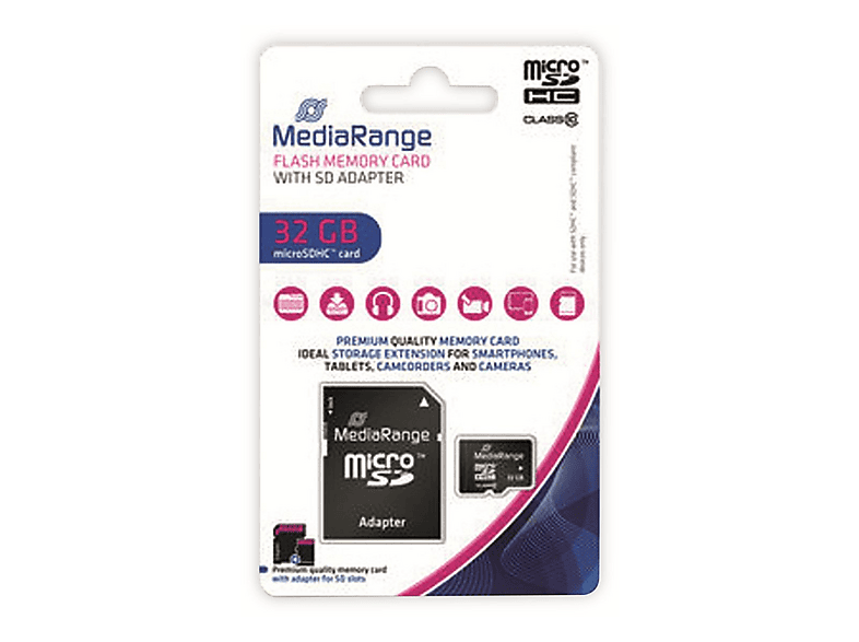 MEDIARANGE m0000GECP0, Micro-SDHC Speicherkarte, 32 GB, 45 MB/s | SATURN