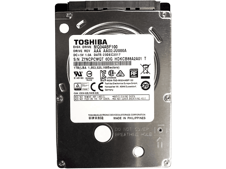 TOSHIBA MQ04ABF100, 1 TB, HDD, 2,5 Zoll, intern | MediaMarkt