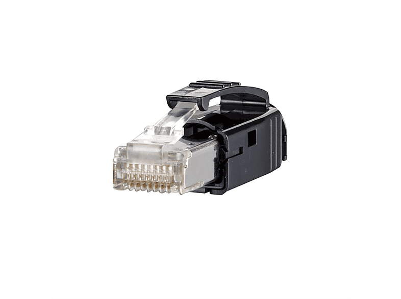 METZ CONNECT E-DAT Industry IP20 RJ45 plug black, mit Tülle schwarz ...