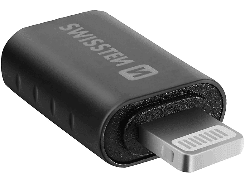 SWISSTEN Lightning / USB-C Adapter USB-Hub Schwarz | SATURN