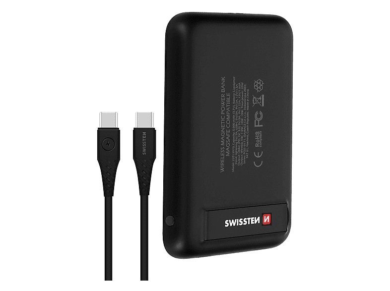 SWISSTEN MagSafe Powerbanks Universal, 5000 mAh, Schwarz | SATURN