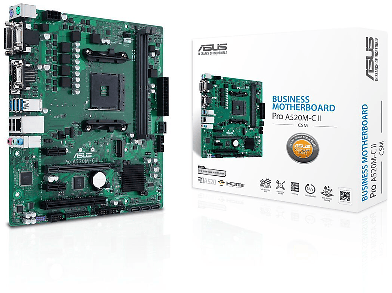 ASUS PRO A520M-C II/CSM Mainboards schwarz | SATURN