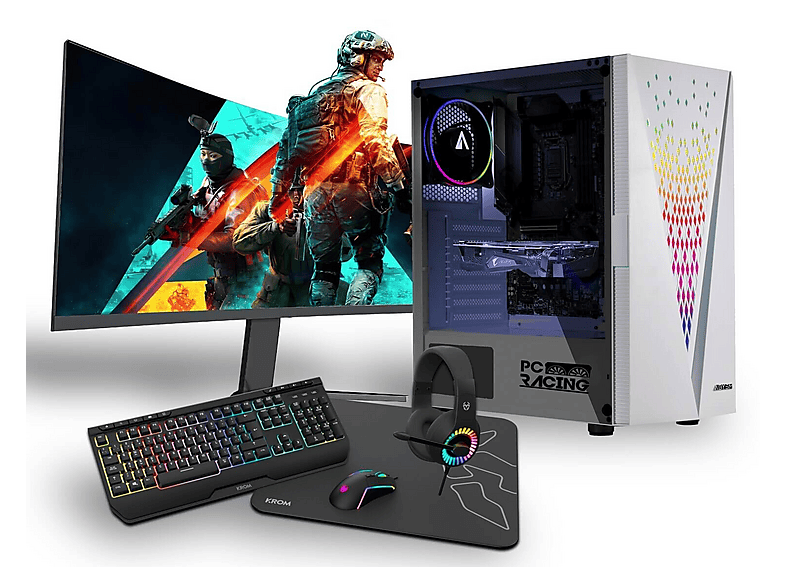 PC Gaming - PC RACING Ryzen 5 3600, Ryzen 5 3600, 16 GB RAM, 1 TB SSD ...