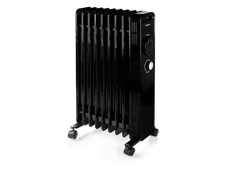 DOMO Elektro Rippenheizkörper mit 9 Lamellen Ölradiator (2000 Watt ...