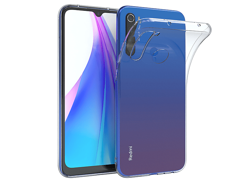 EAZY CASE Slimcover Clear, Backcover, Xiaomi, Redmi Note 8T ...