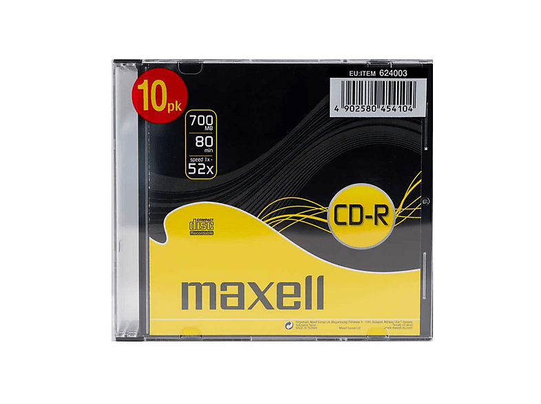 CD-R | MAXELL Maxell cd-r 700mb 10 uds | MediaMarkt