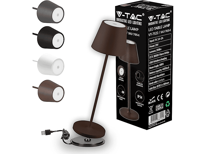 SIGOR Akku-Glasleuchte NUMOTION LED Table Lamp warmweiss | MediaMarkt