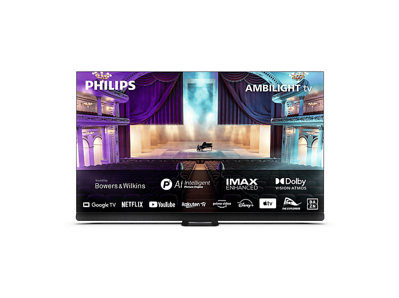 PHILIPS 55 OLED 908/12 OLED (Flat, 55 Zoll / 139 cm, UHD 4K, SMART TV ...