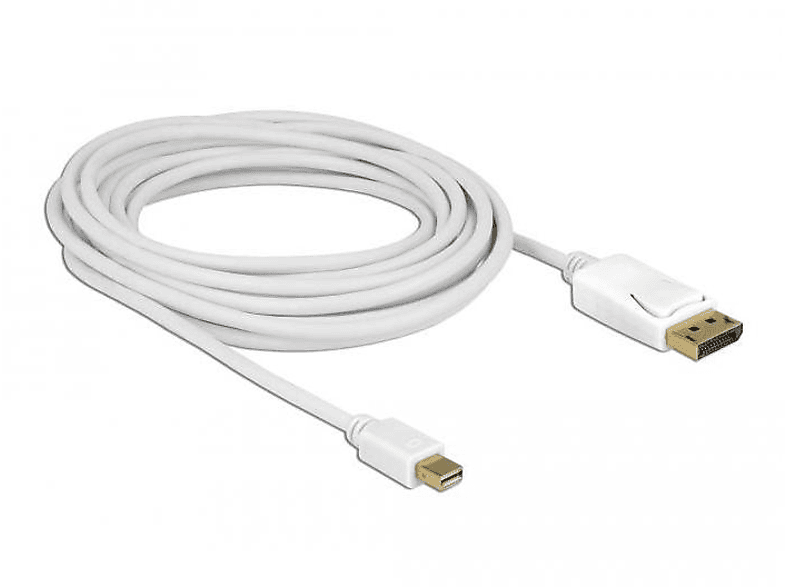DELOCK DELOCK Displayport Kabel mini DP - DP St/St 5.00m weiß 4K ...