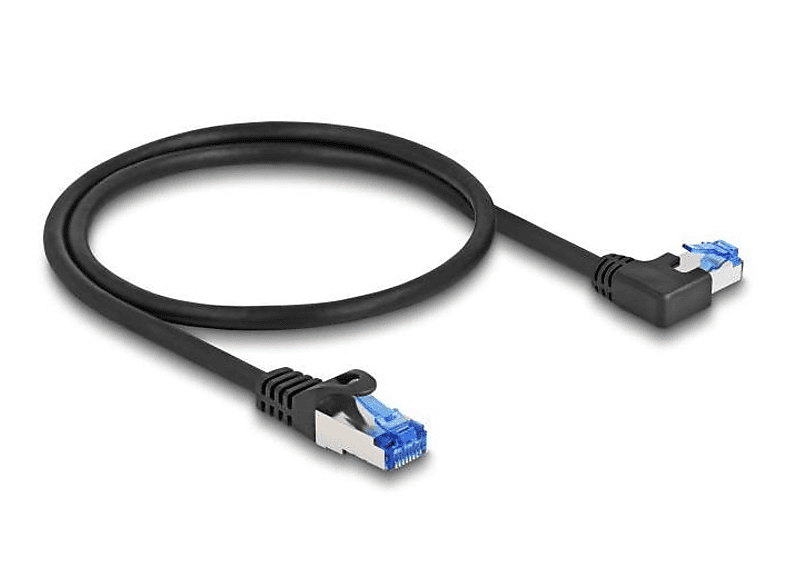DELOCK 80217 Patchcable Cat.6a, Schwarz | MediaMarkt