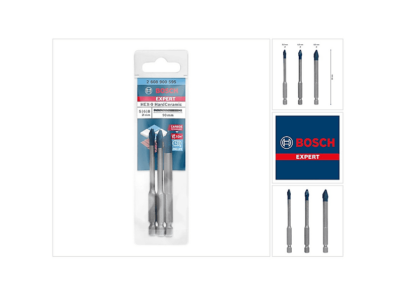 BOSCH PROFESSIONAL HEX-9 SoftCeramic Fliesenbohrer, Blua | MediaMarkt