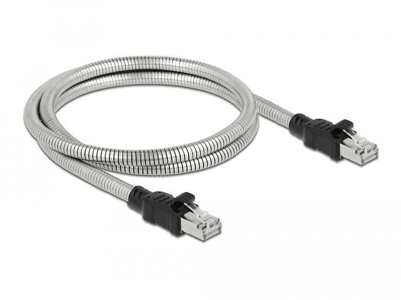 DELOCK 80110 Patchcable Cat.6a, Silber | SATURN
