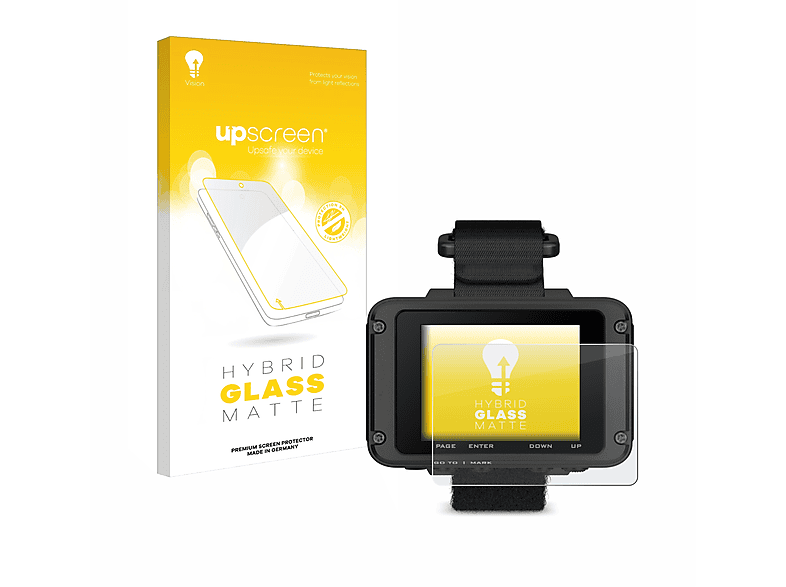 UPSCREEN matte Panzer Glas Schutzfolie(für Garmin Foretrex 801 ...