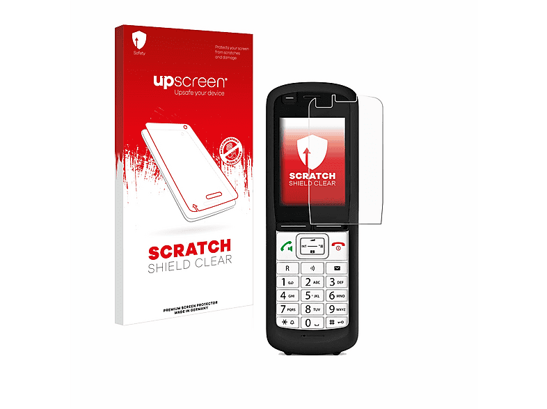 UPSCREEN Kratzschutz klare Schutzfolie (für Unify OpenScape DECT Phone ...