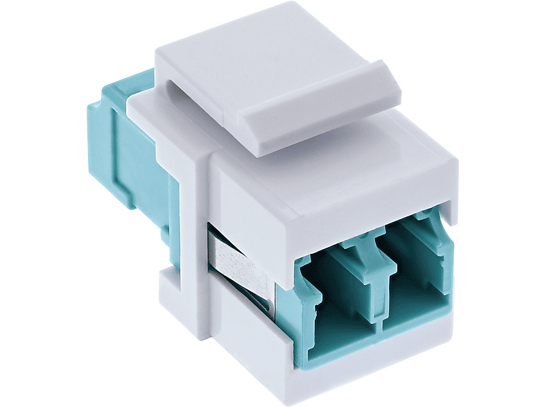 INLINE InLine® LWL Keystone Snap-in Kupplung weiß, Duplex LC/LC ...