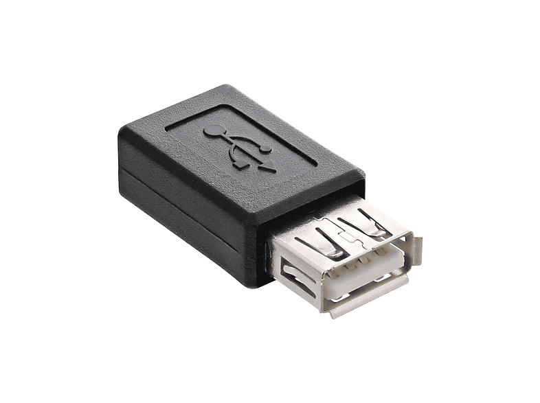 INLINE InLine® Micro-USB Adapter, USB A Buchse an B Adapter / Konverter ...