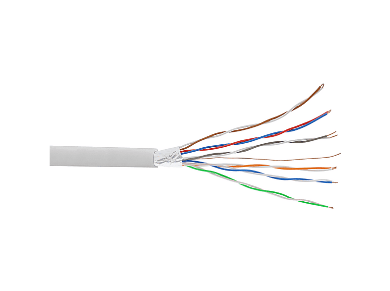 INLINE InLine® Telefon-Kabel 12-adrig, 6x2x0,6mm, zum Verlegen, 100m ...