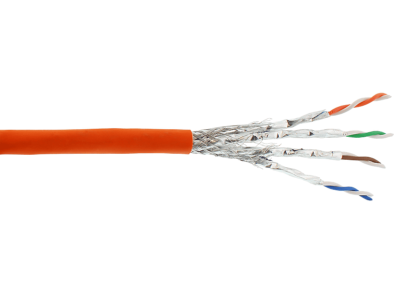 INLINE InLine® Verlegekabel Cat.7a, S/FTP (PiMF) 4x2x0,58 AWG23 ...
