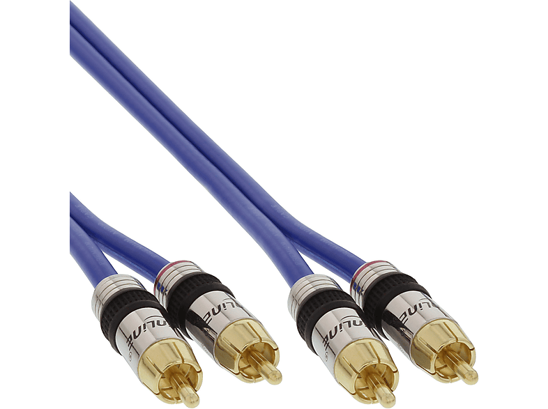 INLINE InLine® Cinch Kabel AUDIO, PREMIUM, 2x Stecker / Stecker, 15m ...