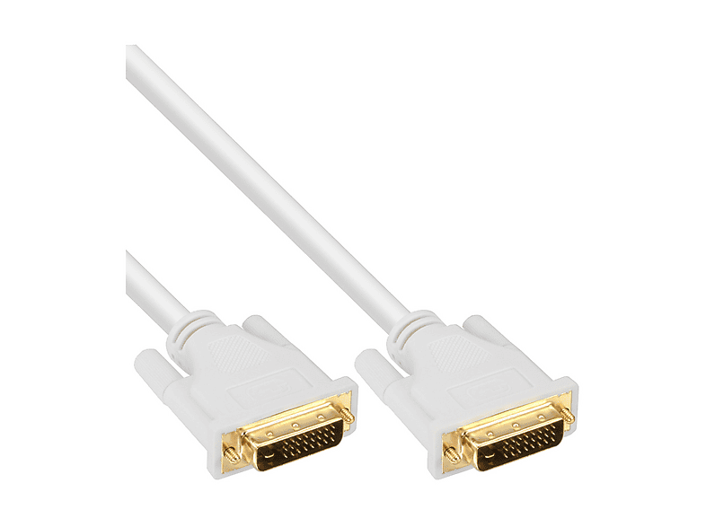 INLINE InLine® DVI-D Kabel, digital 24+1 Stecker / Stecker, Dual Link ...